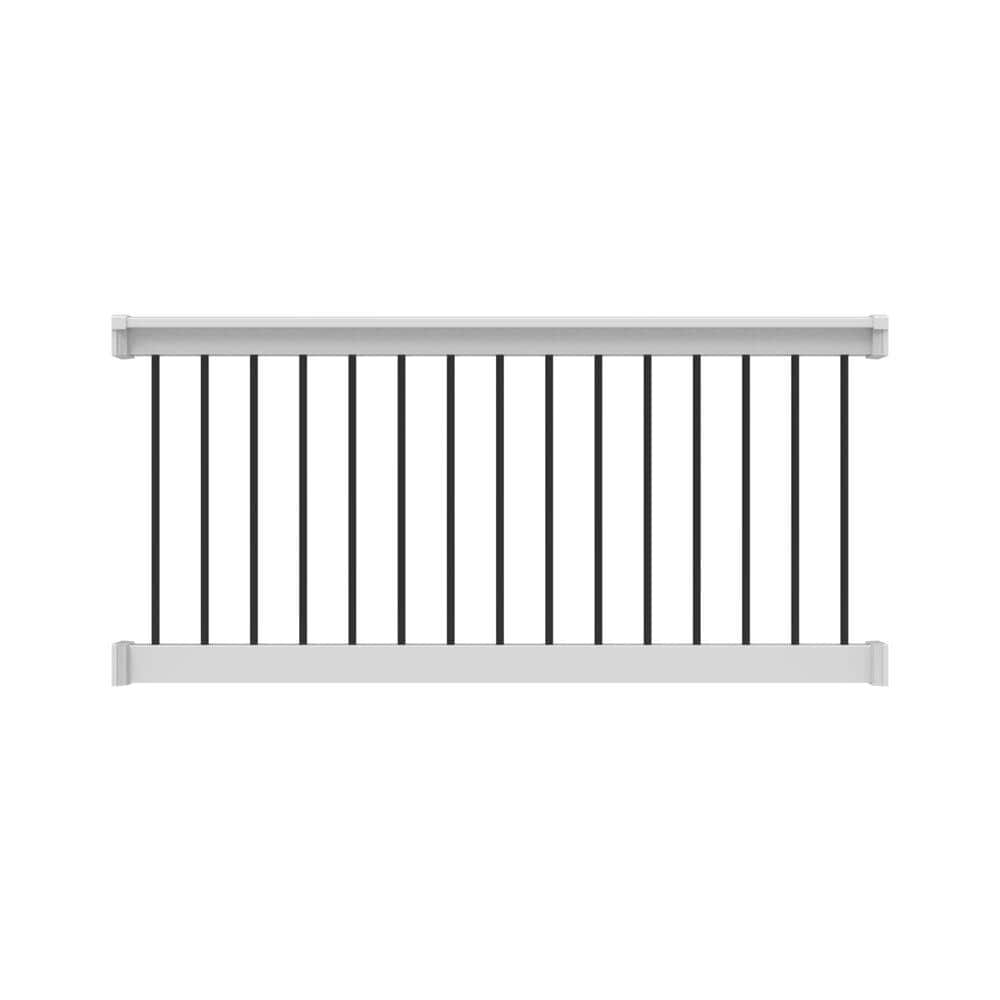 RDI Finyl Line 6 ft. x 36 in. H White T-Top Level Vinyl Rail Kit ...