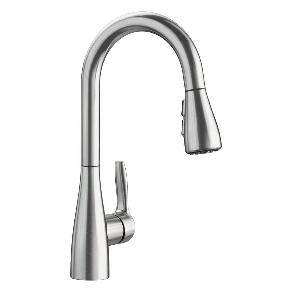 Blanco ATURA 1 Handle Gooseneck Bar Faucet with Pull-Down Sprayer in ...