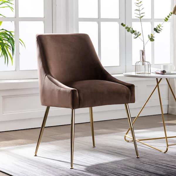 Upholstered chair with metal legs store