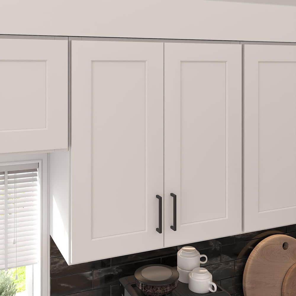 Furinno 27 in. W x 12 in. D x 30 in. H Ready to Assemble Wall Kitchen ...