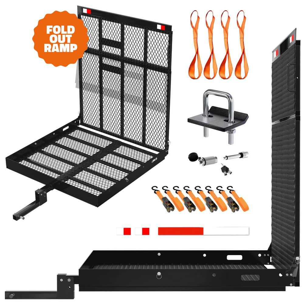 Mockins 40 in. x 40 in. x 4 in. Folding Square Wheelchair Carrier for ...