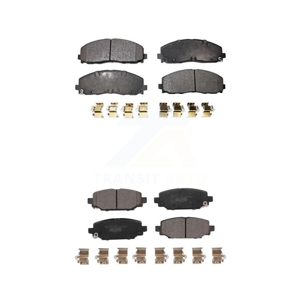 TEC Front Rear Ceramic Brake Pads Kit For Jeep Wrangler KTC-100673 KTC ...