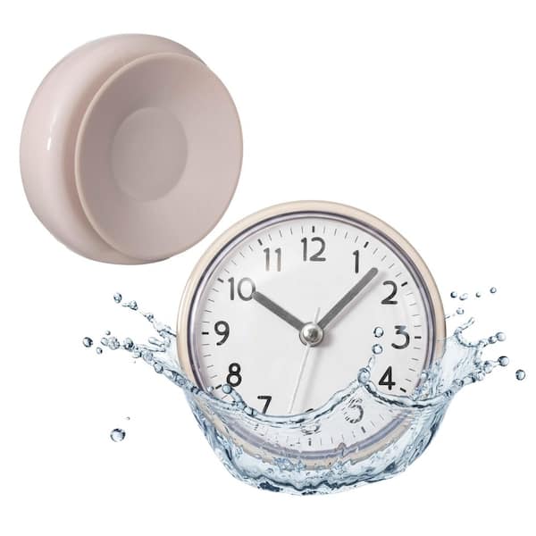 CLOCKWISE Clockswise 3-in. Waterproof Wall Mount Bathroom Shower Clock ...