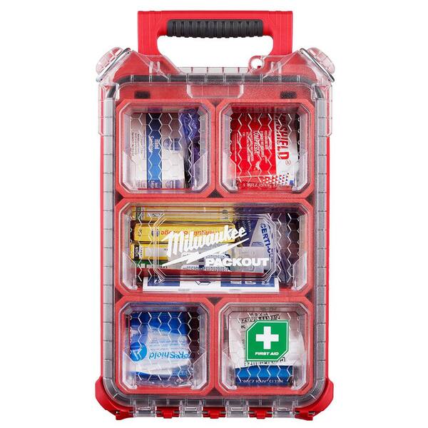 Milwaukee Class A Type 3 Compact Packout First Aid Kit (79-Piece) 48-73 ...