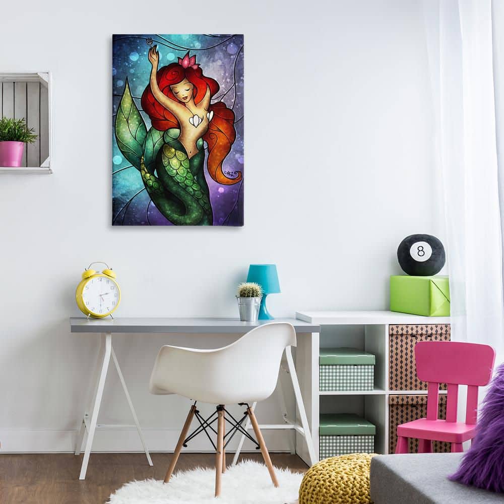 Stupell Industries Undersea Dreaming Mermaid by Mandie Manzano Unframed ...