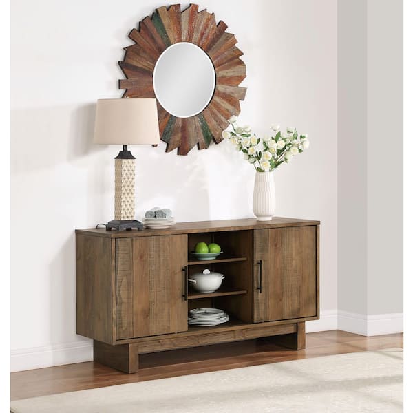 Steve Silver Atmore Ebony Brown Wood Sideboard Buffet ATM500SV - The ...