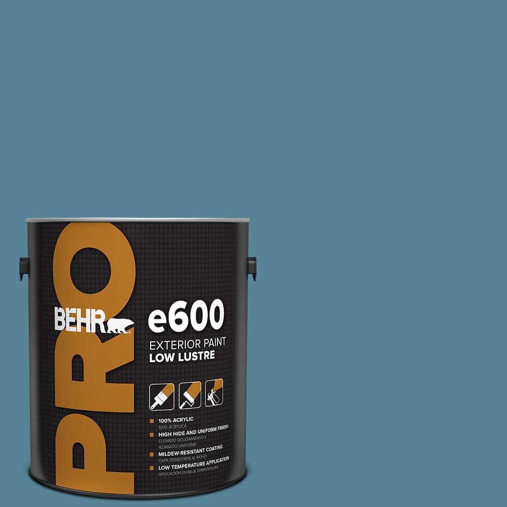 BEHR PRO 1 gal. #S480-5 Blue Moon Bay Low Luster Exterior Paint PR62301 ...