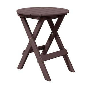 WESTIN OUTDOOR Laguna Plastic Outdoor Patio Round 24.5" Portable Flat ...