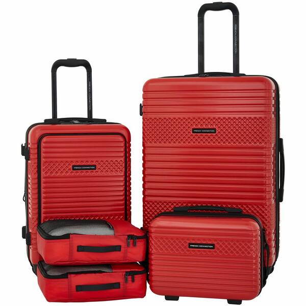 French Connection 5-Piece CAYENNE EXPANDABLE HARDSIDE Luggage Set w ...