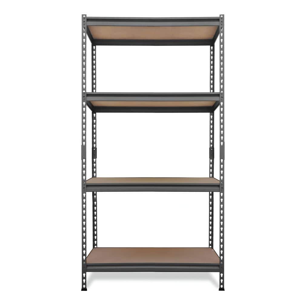 AR SHELVING Pro Series 4-Tier Steel Garage Storage Shelving Unit in ...