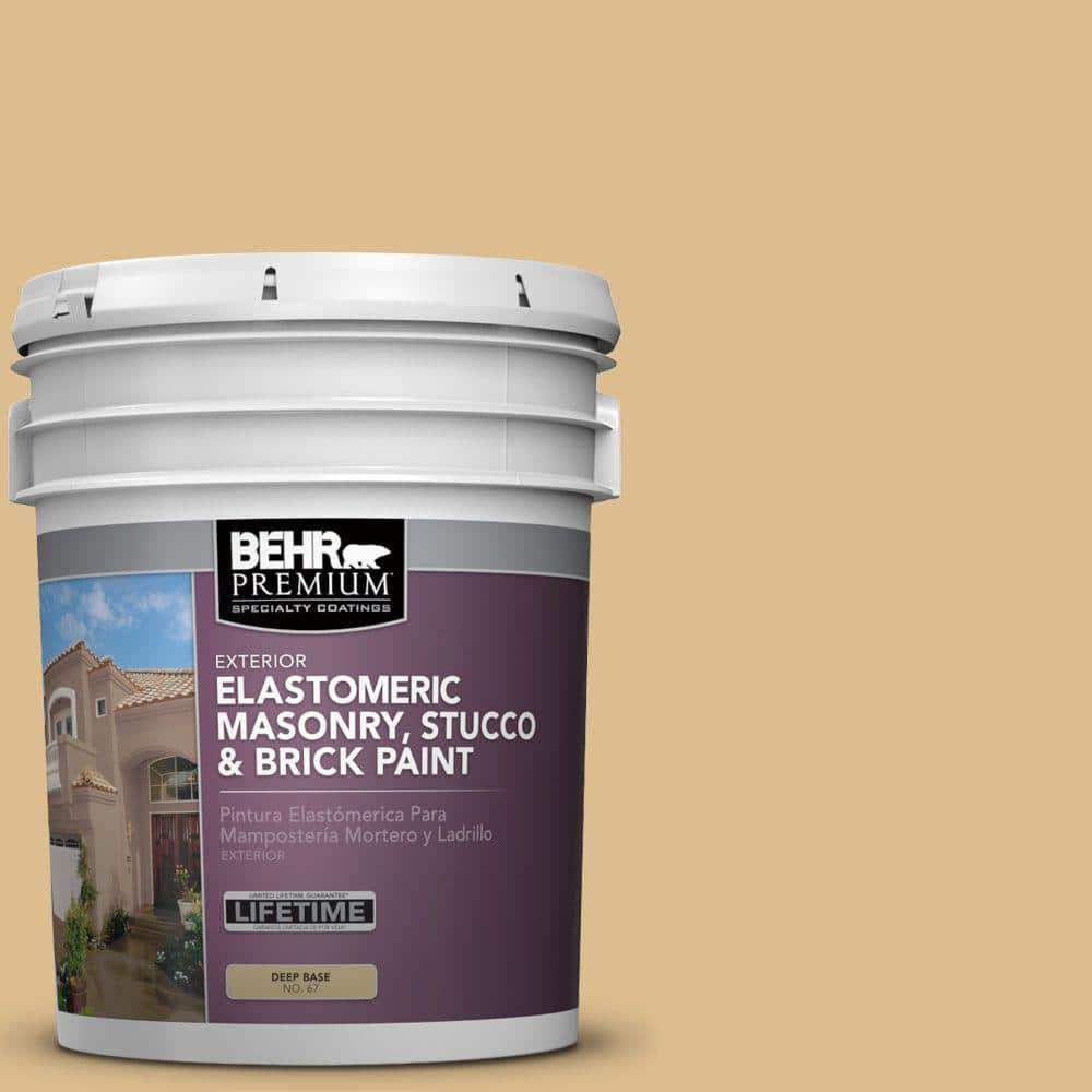 BEHR PREMIUM 5 gal. #MS-28 Moccasin Elastomeric Masonry, Stucco and ...