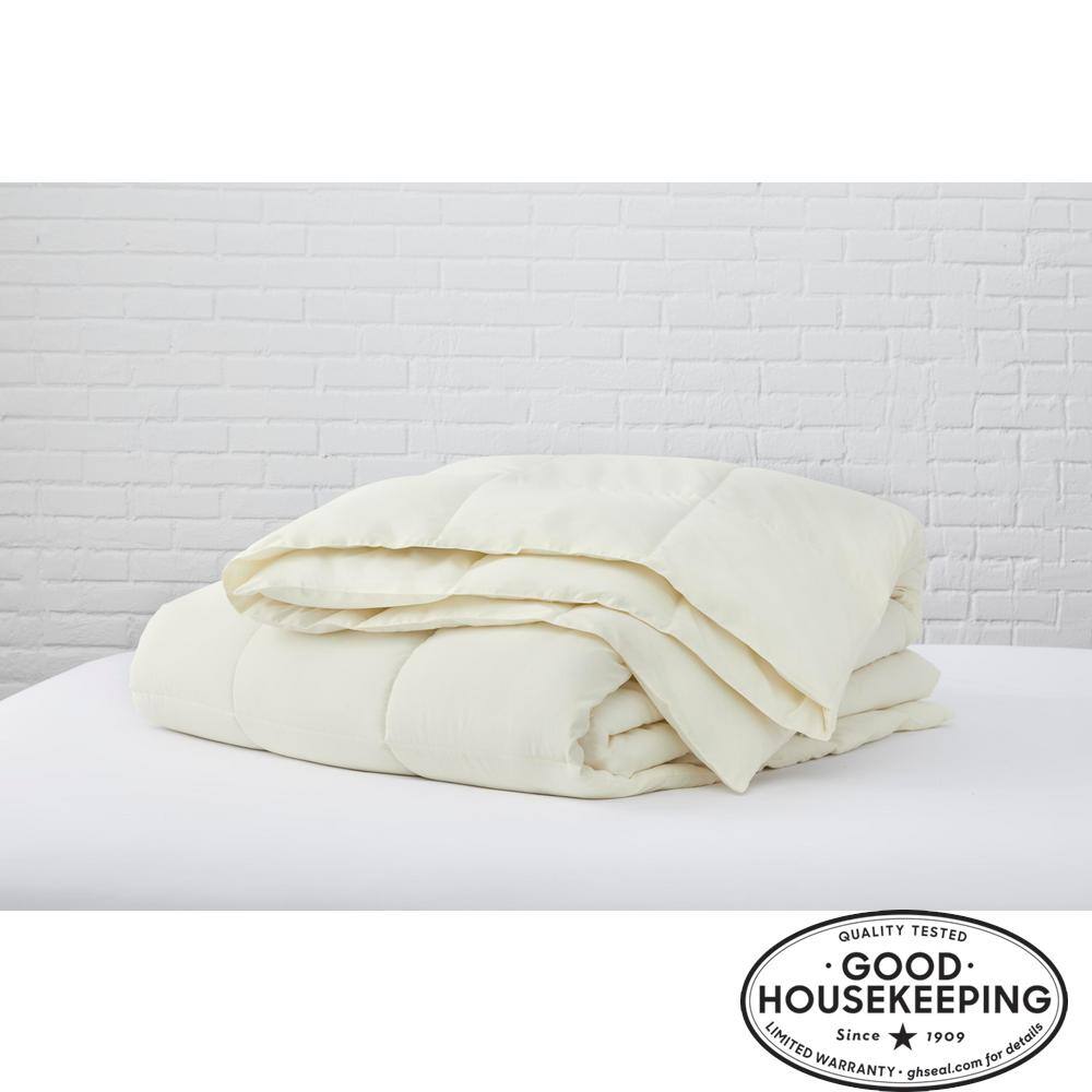 StyleWell Ivory Microfiber Full/Queen Comforter-M95DAC1FQ-IVY - The ...