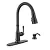 Delta Capertee Single-Handle Pull Down Sprayer Kitchen Faucet with ...