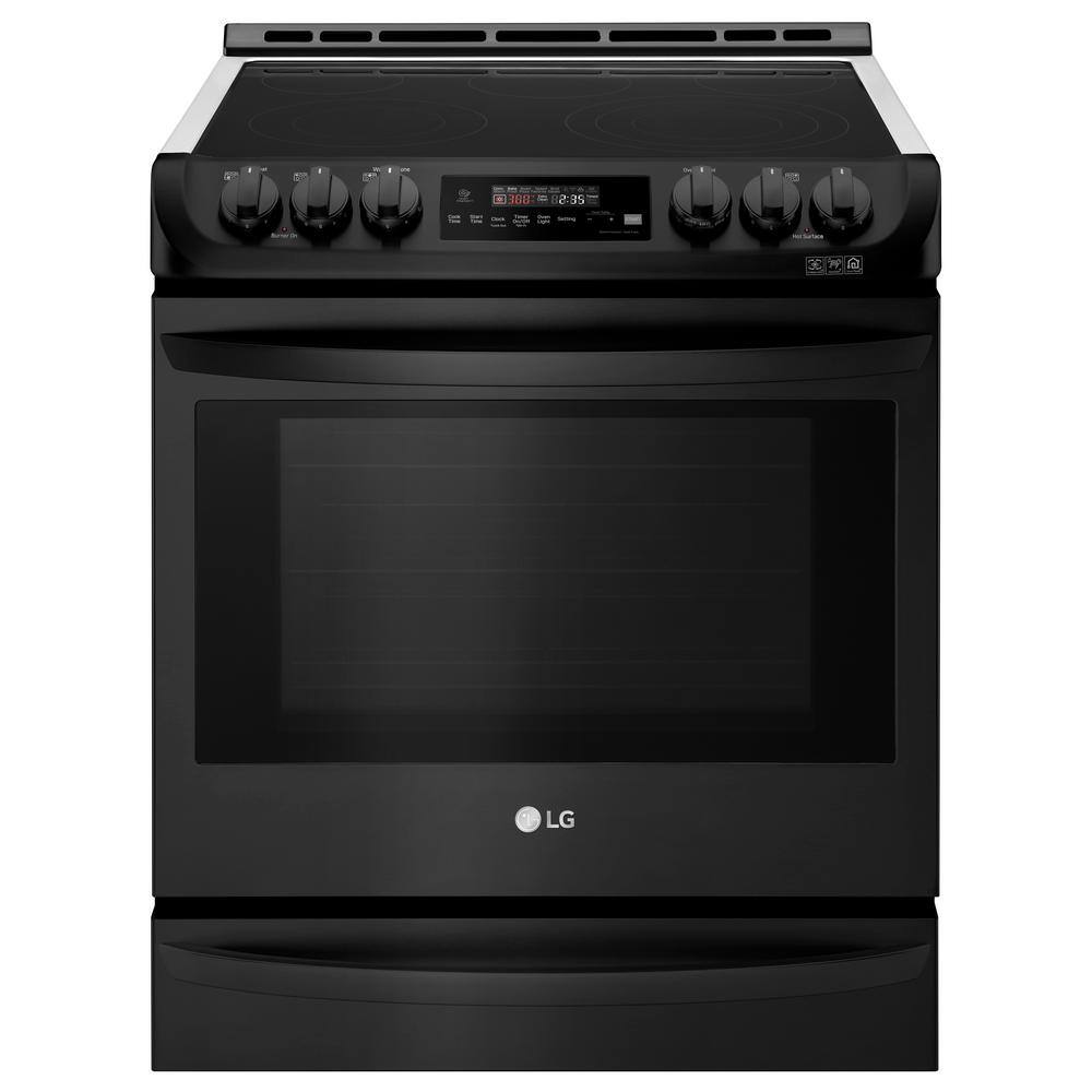 Black Slide In Electric Range