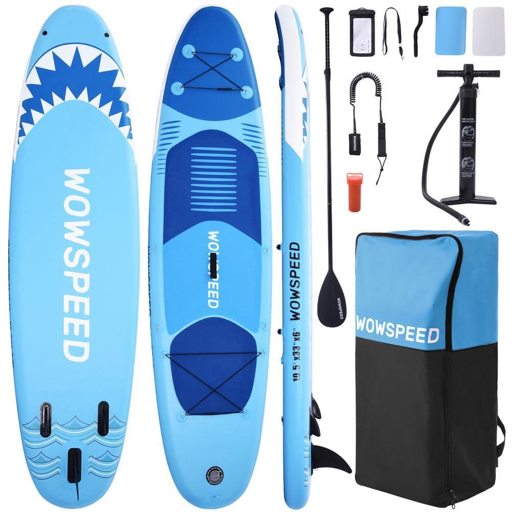 10.5 ft. PVC Inflatable Stand-Up Air Slurry Board Water Surfing ...