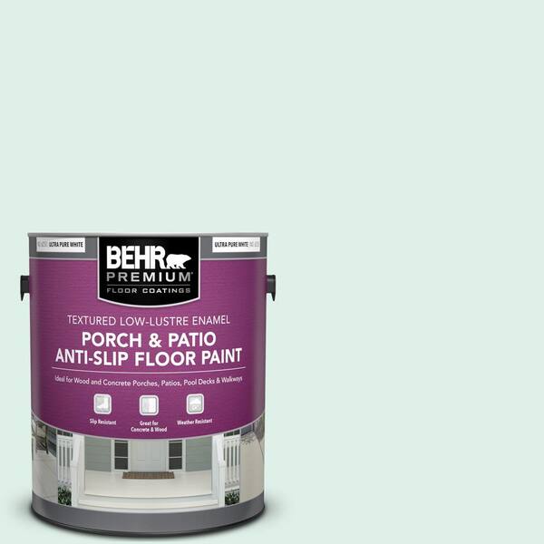 BEHR PREMIUM 1 gal. #490C-1 Ice Cube Textured Low-Lustre Enamel ...