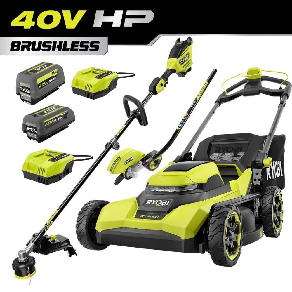 Reviews for RYOBI 40V HP Brushless 21" Cordless Walk Behind Push Mower ...