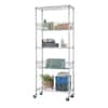 TRINITY 30 in. W x 14 in. D x 72 in. H Eco Storage Chrome 5-Tier NSF ...