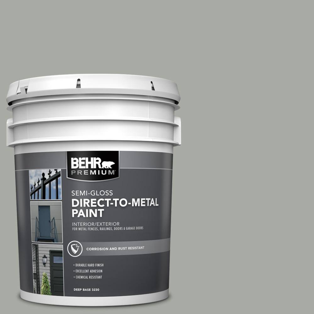 BEHR PREMIUM 5 gal. #PPU25-15 Flipper Semi-Gloss Direct to Metal ...