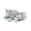 Over and Back Tuscany 16 pc patterned Stoneware Dinnerware set (Service ...