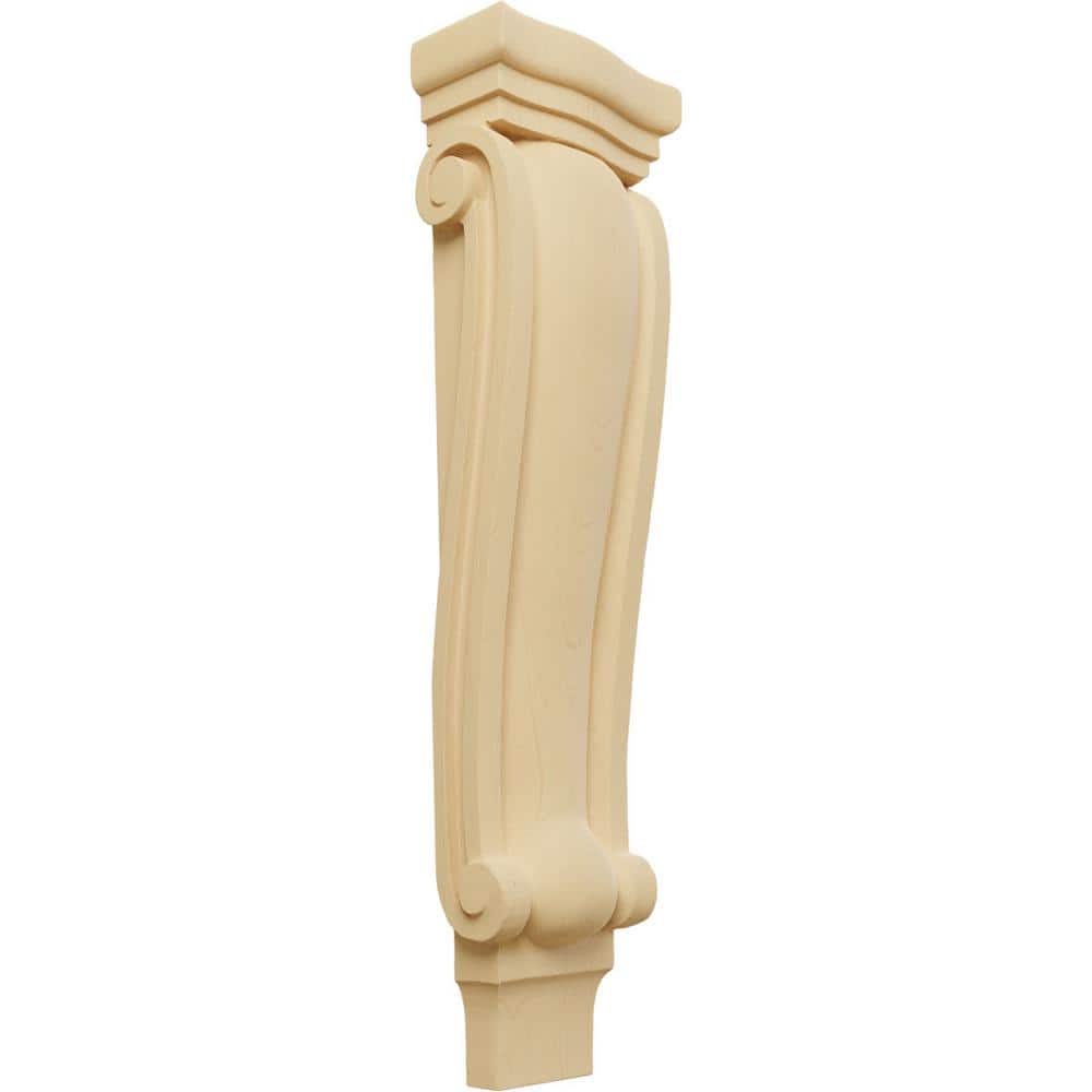 Ekena Millwork 3 in. x 6-1/4 in. x 22 in. Unfinished Wood Alder Large ...