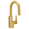 MOEN STO Single-Handle Bar Faucet Featuring Reflex in Brushed Gold ...