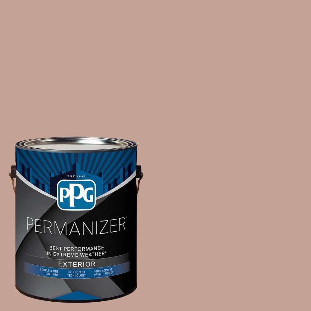 PERMANIZER 1 gal. PPG1061-4 Just Rosey Semi-Gloss Exterior Paint ...