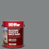 BEHR 1 gal. #PFC-63 Slate Gray Satin Interior/Exterior Masonry, Stucco ...