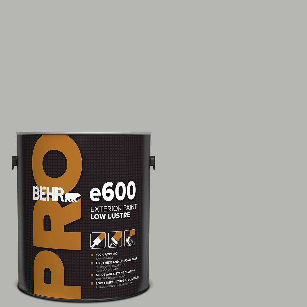 BEHR PRO 1 gal. #HDC-MD-26 Sonic Silver Low Luster Exterior Paint ...