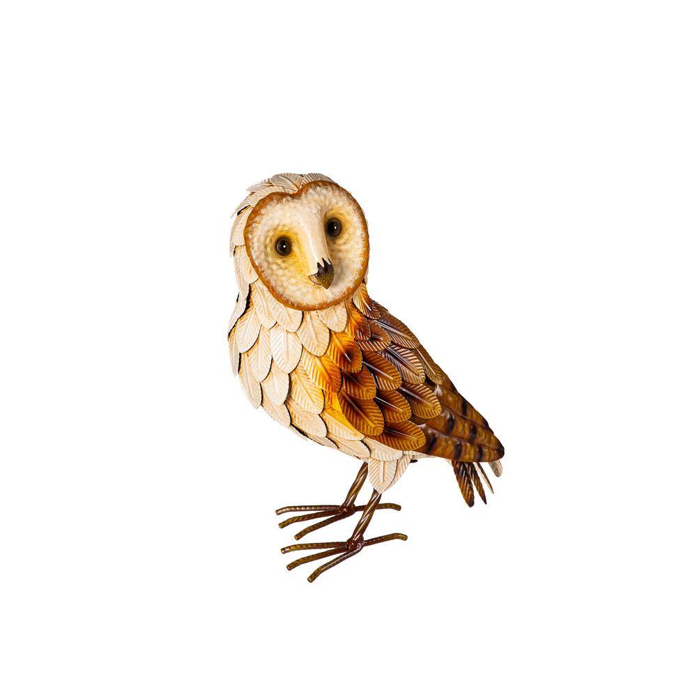 Evergreen Enterprises Metal Brown Barn Owl Garden Statue 47M5469 - The ...