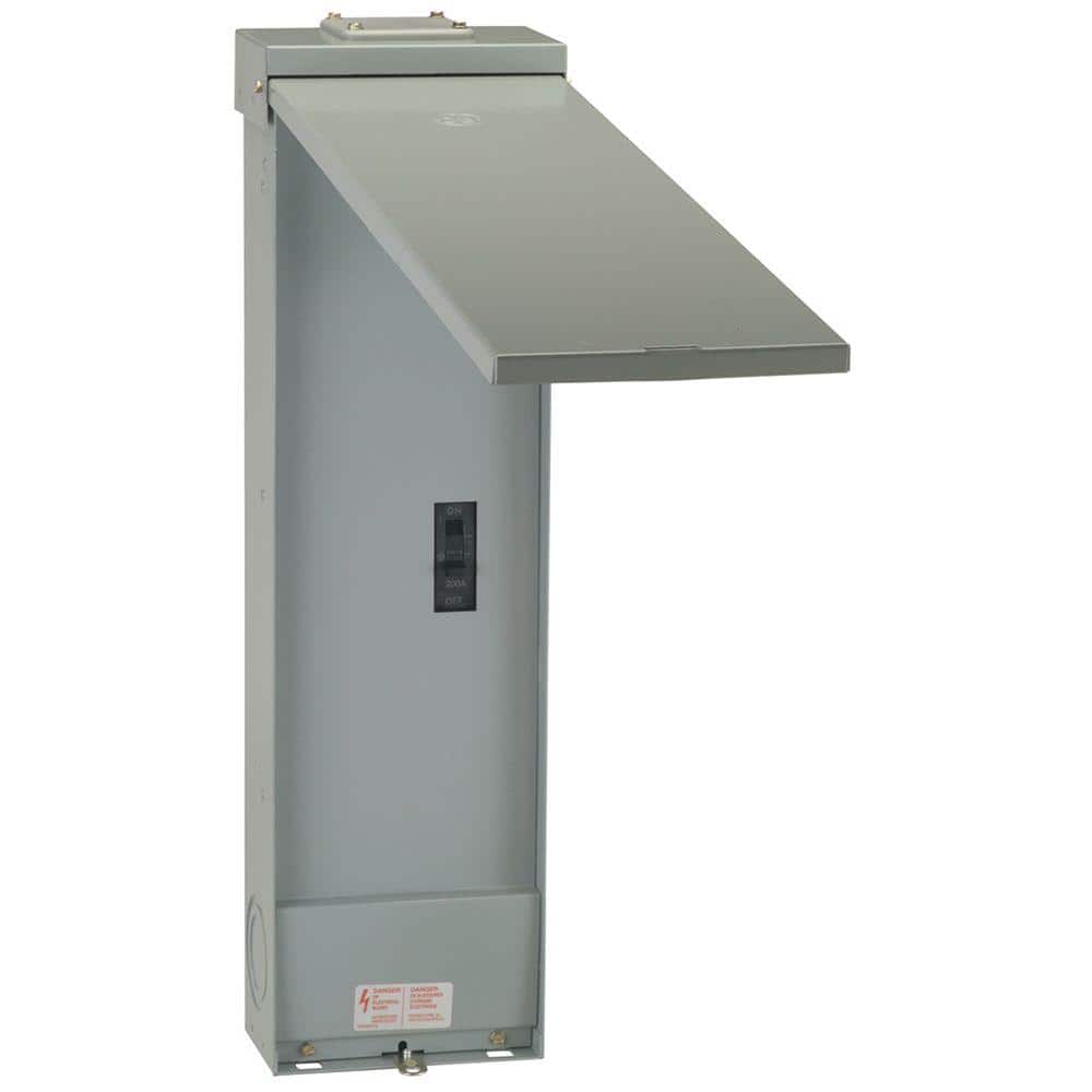 GE PowerMark Gold 200 Amp Double Pole Main Breaker Outdoor Circuit ...