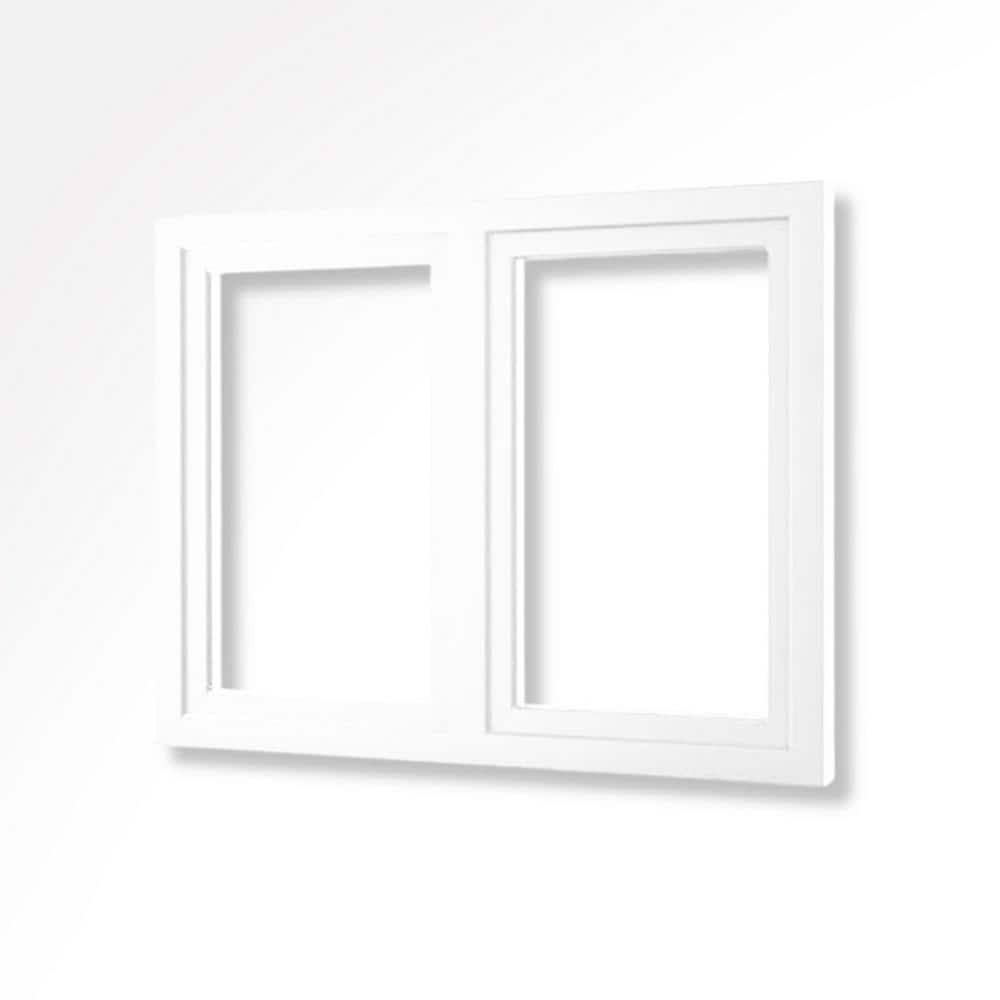 Avora Doors and Windows 48 in. x 48 in. Elite Euro White Double-Pane ...