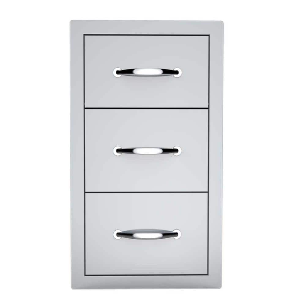Sunstone Classic Series 14 in. 304 Stainless Steel Flush Drawer and ...