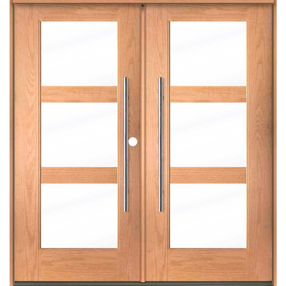 Reviews for Krosswood Doors Modern Faux Pivot 72 in. x 79 in. Left ...