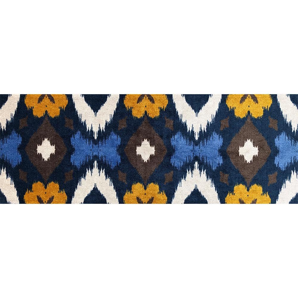 Studio 67 Navy Cream Blue Brown and Gold Washable Tribal 2 ft. 3 in. x ...
