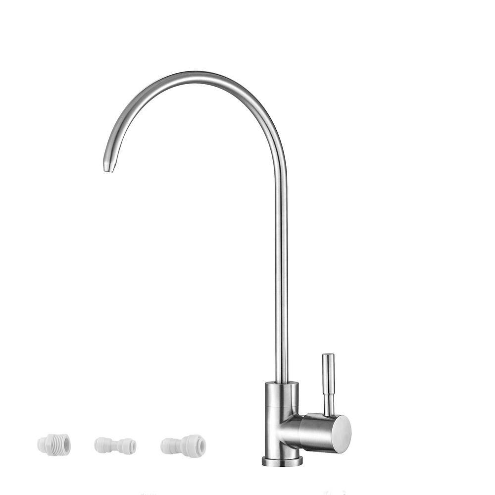 Traditional Single Handle Beverage Faucet in Brushed Nickel L-C046N ...
