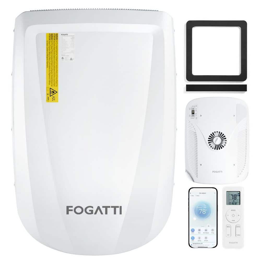 FOGATTI InstaCool Ultra RV Rooftop Air Conditioner 16000BTU, Heating ...