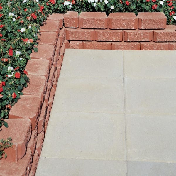 Pavestone 12 in. x 12 in. x 1.5 in. Pewter Square Concrete Step Stone ...