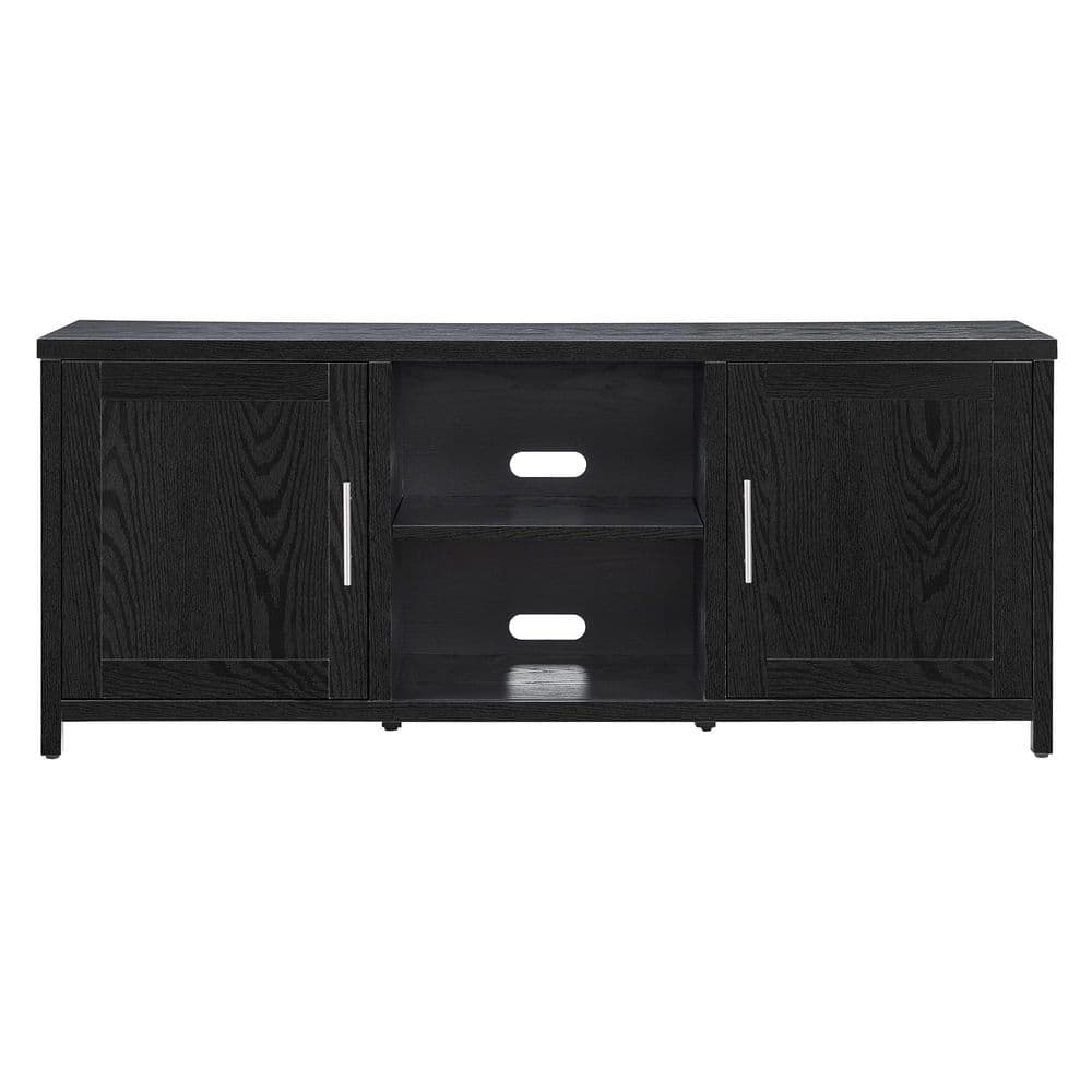 Meyer&Cross Strahm 58 in. Black Grain Rectangular TV Stand Fits TV's Up ...