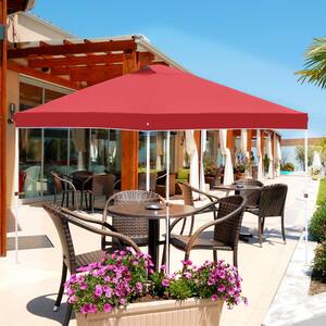 JUSKYS 10 ft. x 10 ft. White Pop Up Canopy Tent, Instant Outdoor Canopy ...