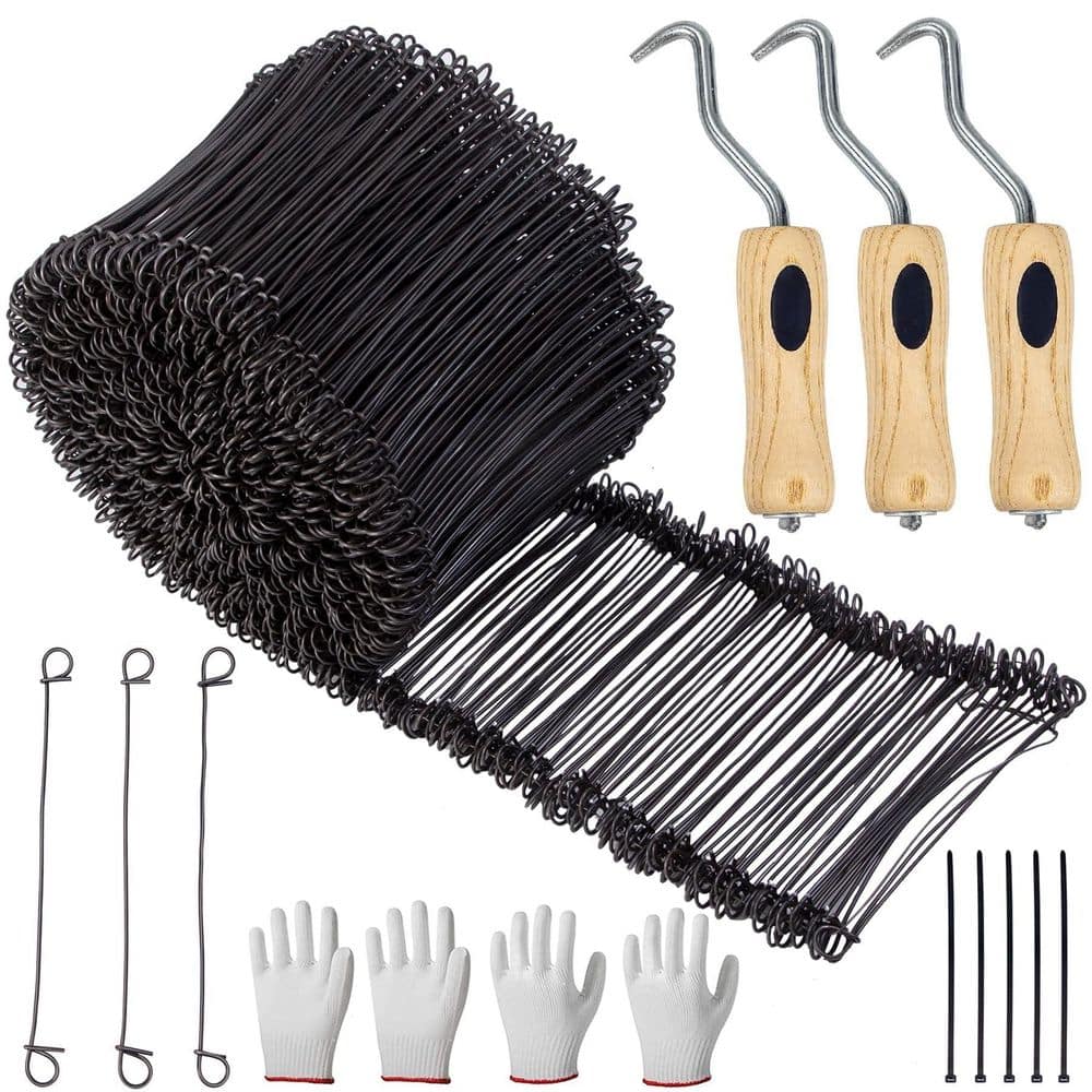 Laybus 0.51 ft. 16 Gauge Rebar Tie Wire, 1000 PCS Double Loop ...