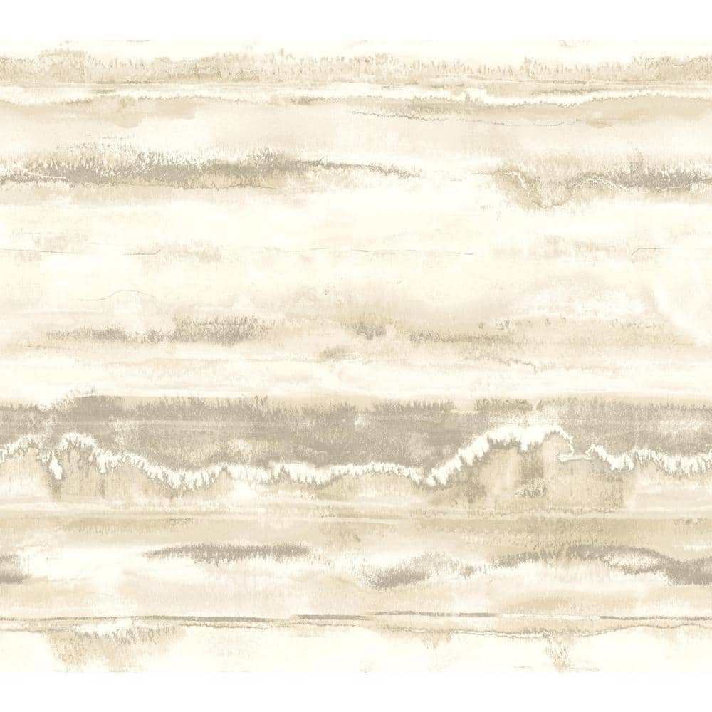 York Wallcoverings Cream High Tide Unpasted Paper Matte Wallpaper, 27 ...
