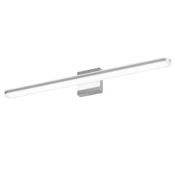 GMGSROM 32 in. 1-Light Chrome LED Bathroom Vanity Light Bar ADAL002015 ...