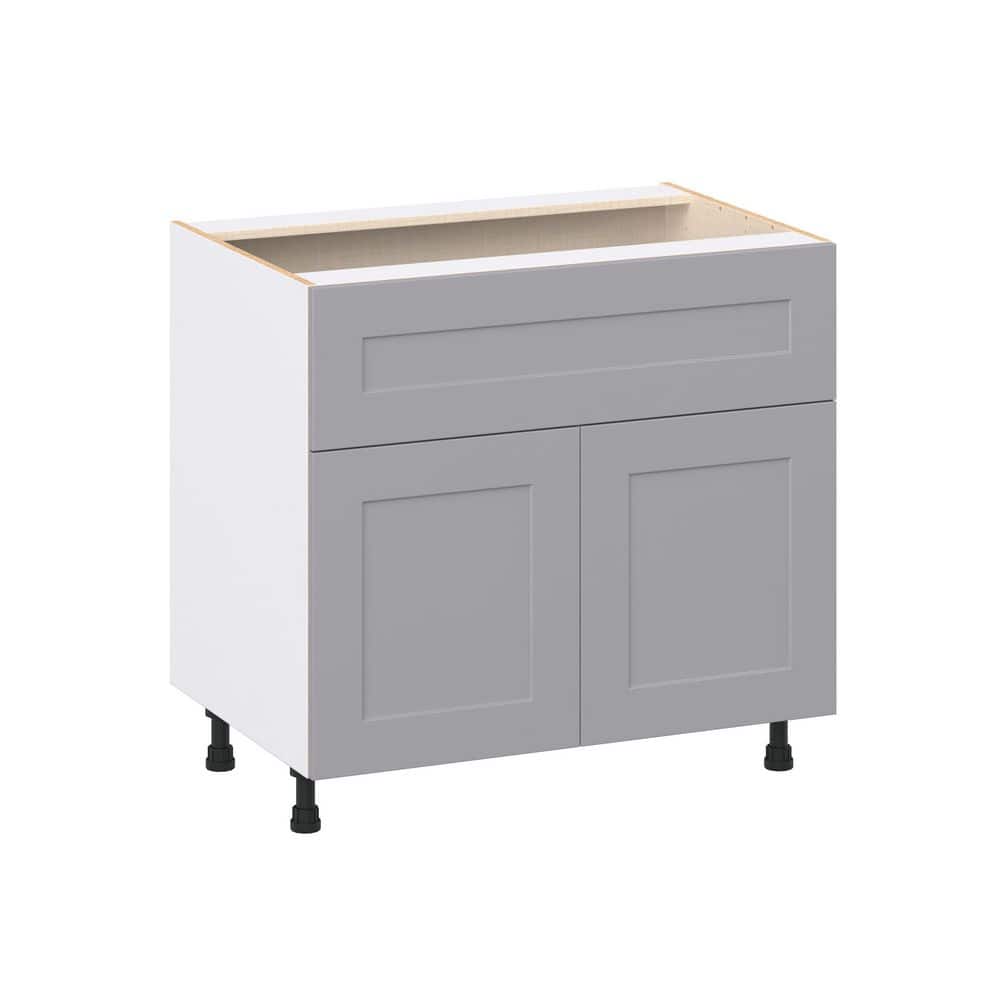 J COLLECTION Roseland 36 in. W x 24 in. D x 34.5 in. H Assembled Shaker ...