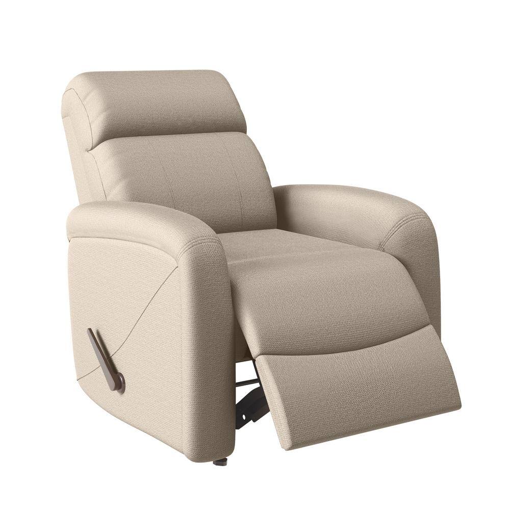 ProLounger Cream Chenille-Like Fabric Rocker Recliner Chair-A177559 ...