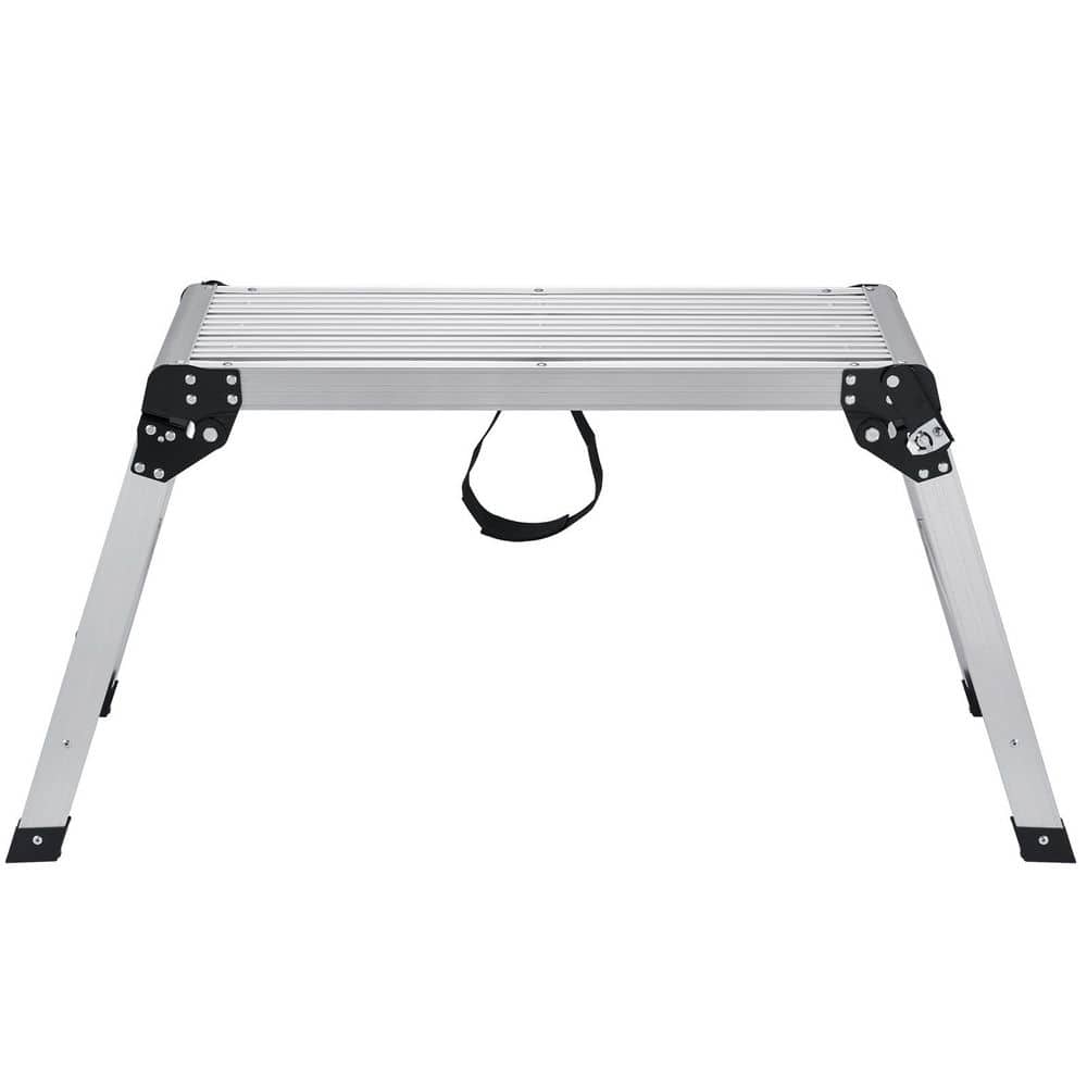 SKYSHALO 2.49 ft. Platform Length, Aluminum Drywall Stool Ladder ...