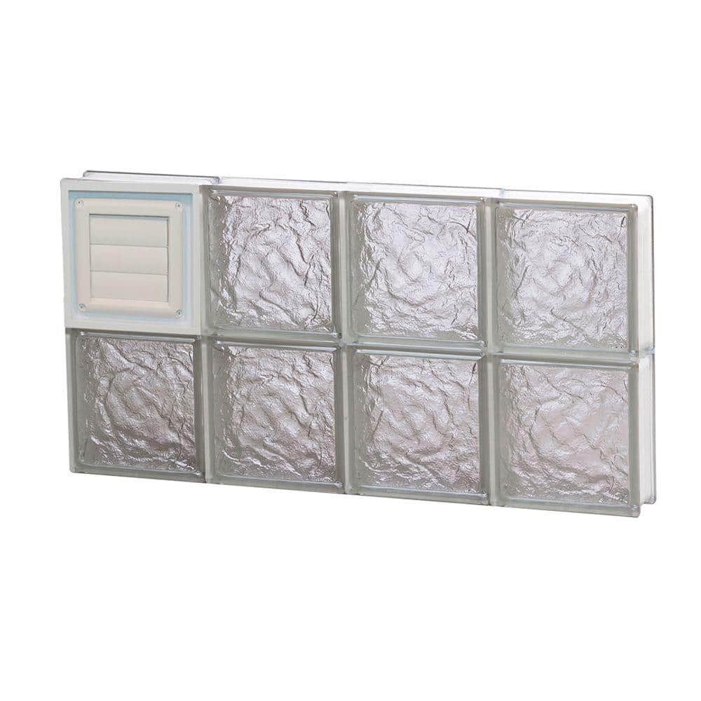 Clearly Secure 31 in. x 15.5 in. x 3.125 in. Ice Pattern Frameless ...