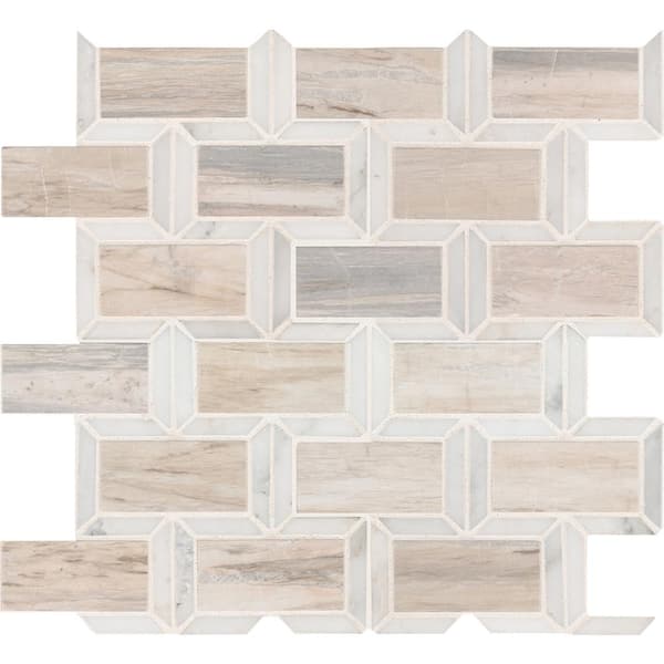 MSI Take Home Tile Sample - Angora Framework 4 in. x 4 in. Polished ...