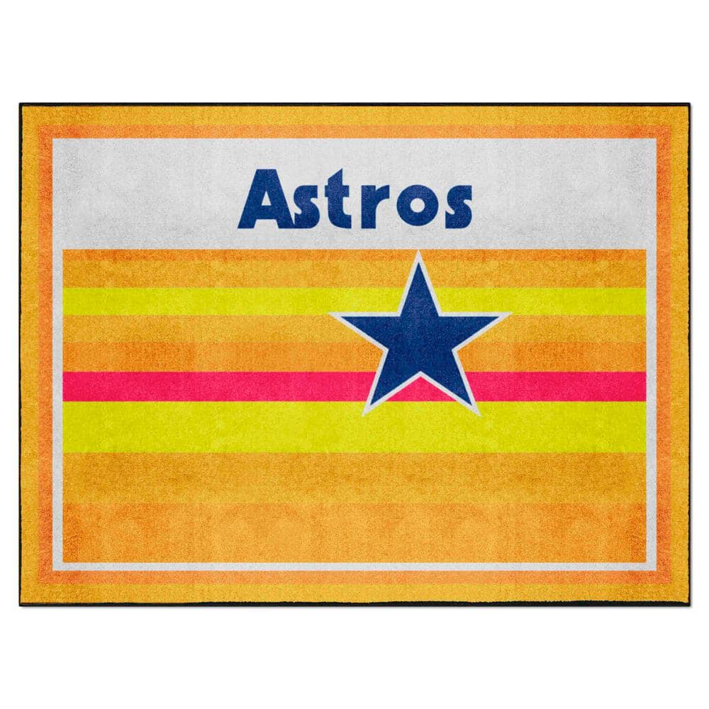 FANMATS Houston Astros 8ft. x 10 ft. Plush Area Rug 37214 - The Home Depot