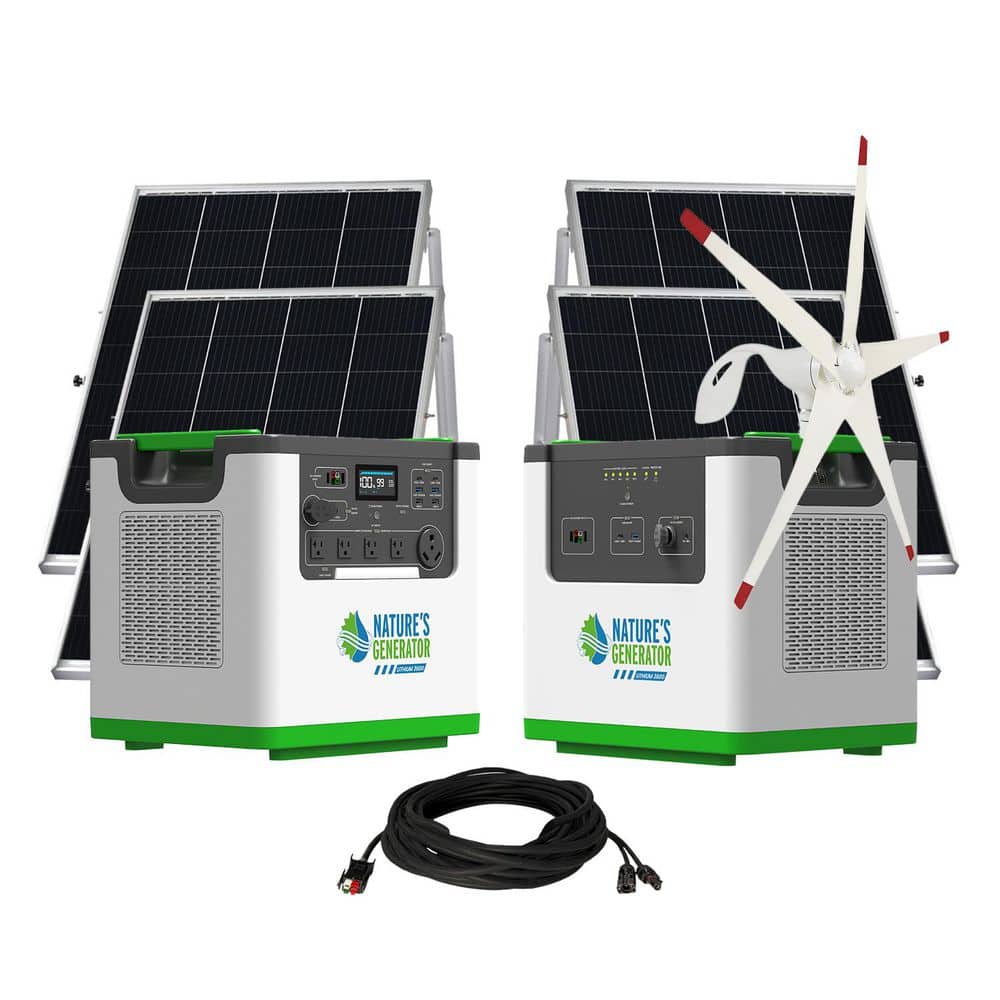 NATURE'S GENERATOR Lithium 3600W Cont / 7200W Peak Push Button Start ...